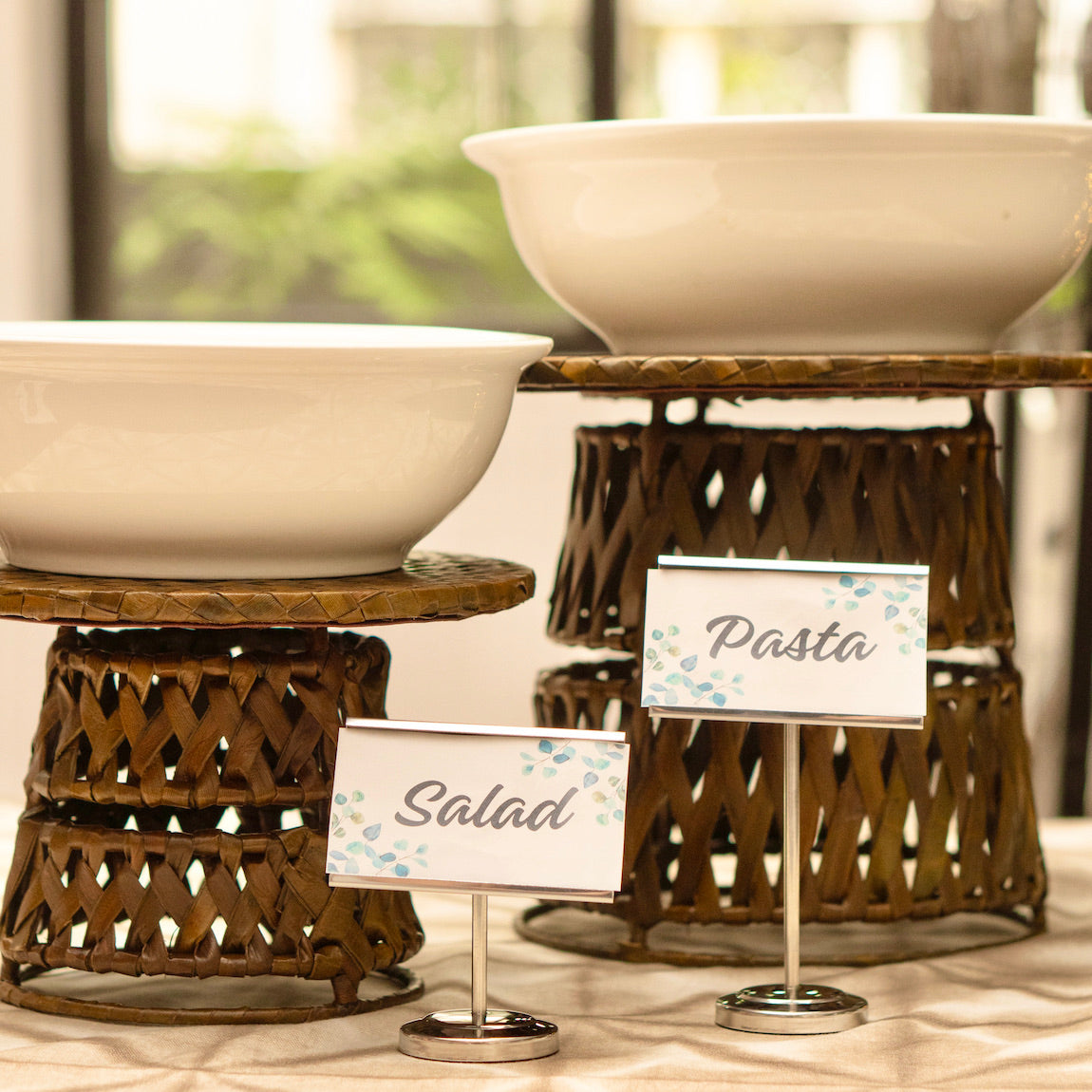 Elise Adjustable Buffet Food Label Holder — Domesticity