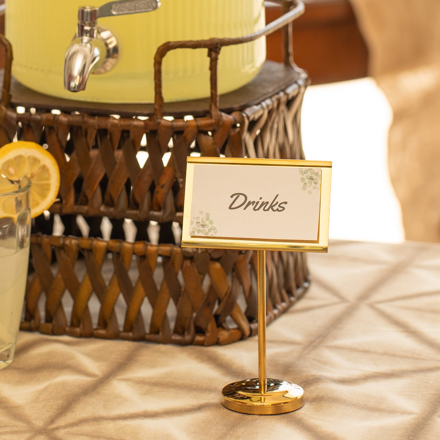 Elise Adjustable Buffet Food Label Holder — Domesticity